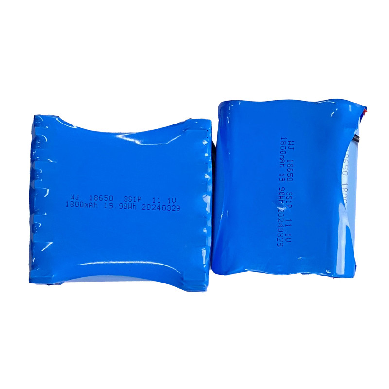 1800mah 11.1V Li Ion 18650 Pack Commercial 18650 Rechargeable Battery Pack